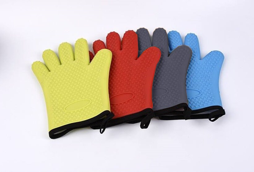 Silicone Cooking Gloves – Heat Resistant Oven Gloves for Your BBQ ...