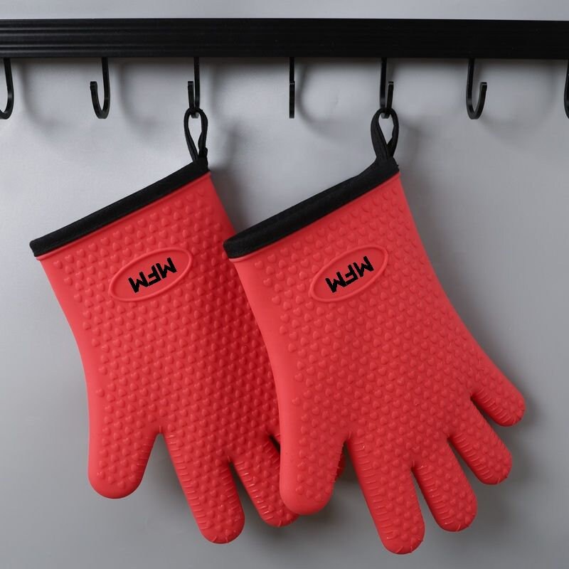 Silicone Cooking Gloves – Heat Resistant Oven Gloves for Your BBQ ...