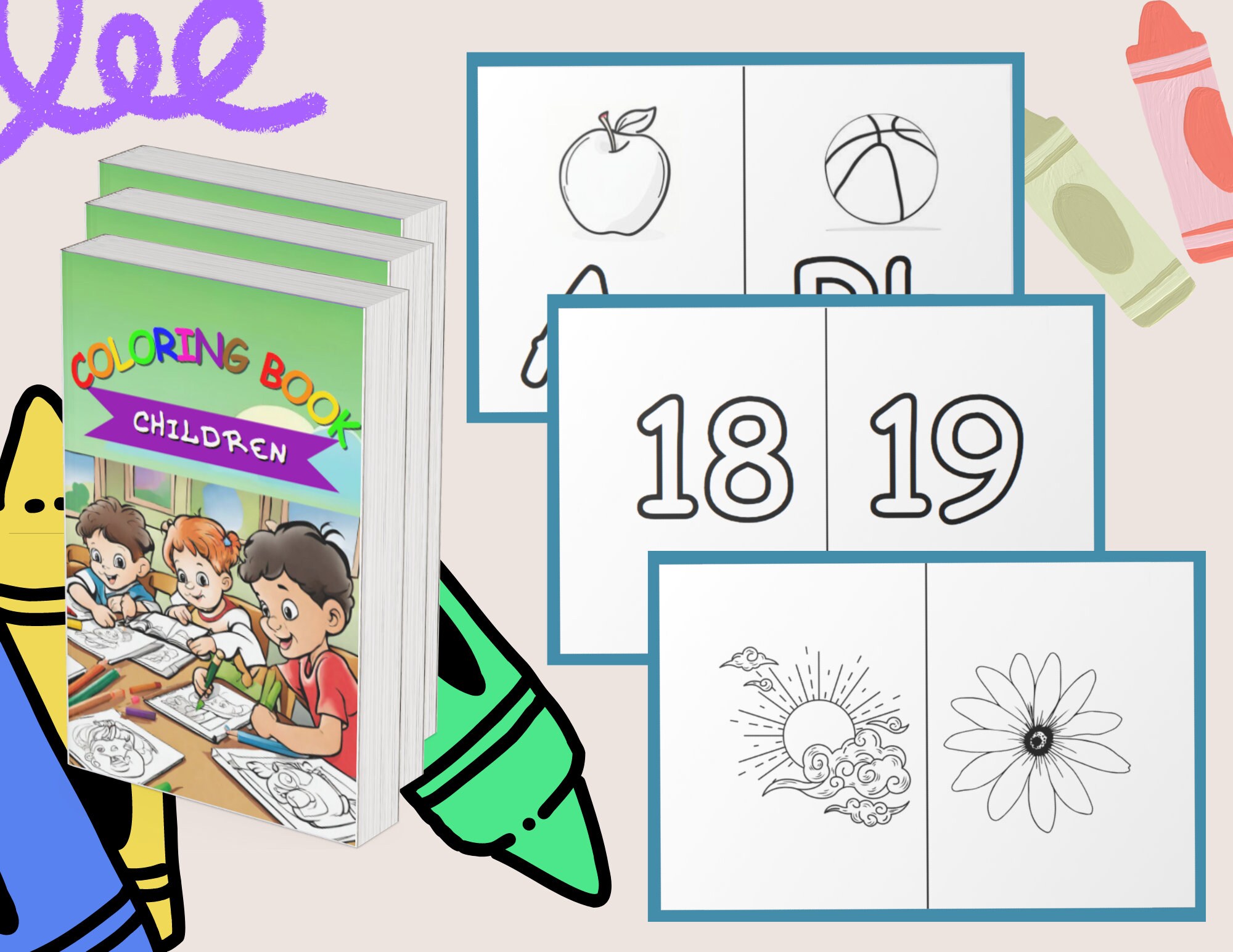 30 Printable Alphabet Letter Coloring Book Worksheets Busybook Toddler ...