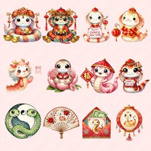 Chinese New Year Clipart, Lunar New Year PNG, Fantasy Snake Queen ...