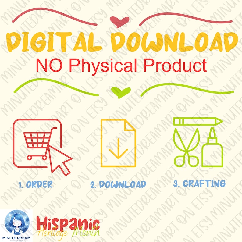 Hispanic Heritage Month Clipart: Watercolor Latino PNG (digital ...