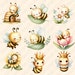 Cute Bee Clipart, Little Animals Png, Sweet Honey Bee Clipart, Flower ...