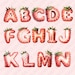 Strawberry Alphabet PNG: Watercolor Berry Letters & Numbers (digital ...