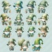 Green Gnome Clipart, Earth Day Clipart, Watercolor Sublimation, Plant ...