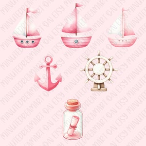 Cute Duck Clipart, Nautical Little Girl Png, Watercolor Sublimation ...