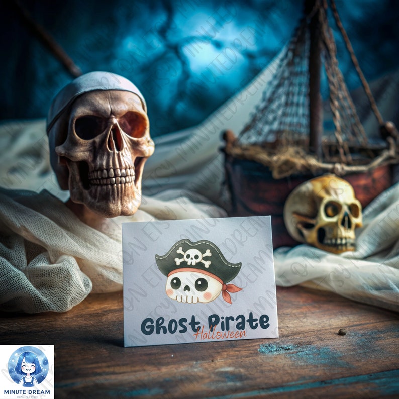 Ghost Pirate Clipart, Devil Pirate Party, Halloween Png, Gift for KID ...