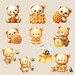 Watercolor Bear and Bee Clipart, Cute Teddy Bear Png, Digital Printing ...