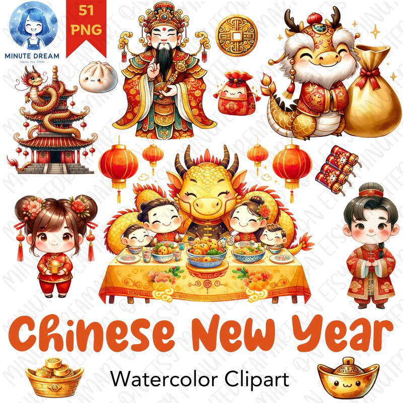Chinese Food Clipart - Etsy