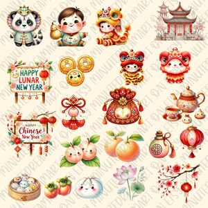Animal Zodiac Clipart, Lunar New Year 2025 PNG, Zodiac Animals Wearing ...
