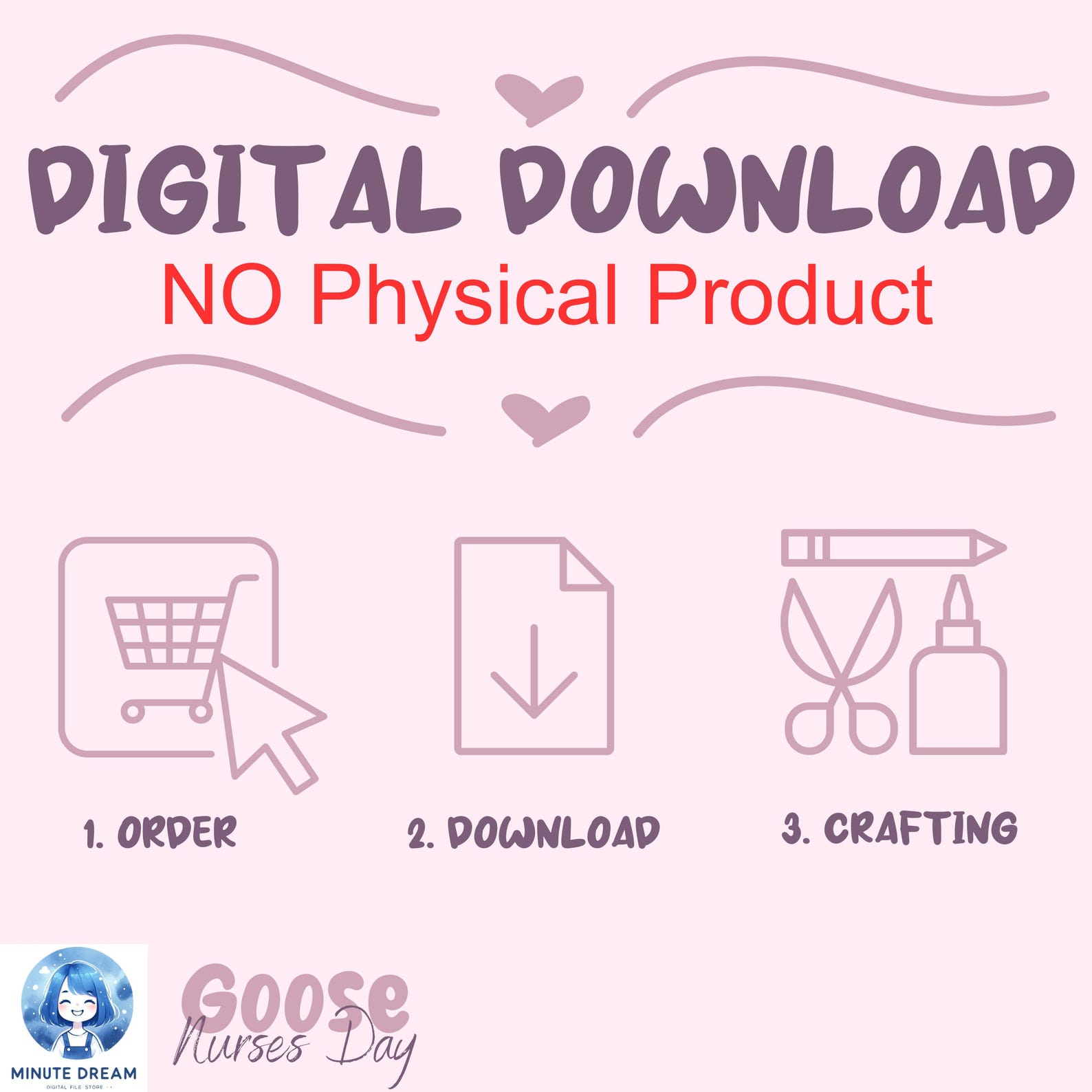 Nurse Goose Clipart: Watercolor Sublimation Designs (PNG) - Etsy