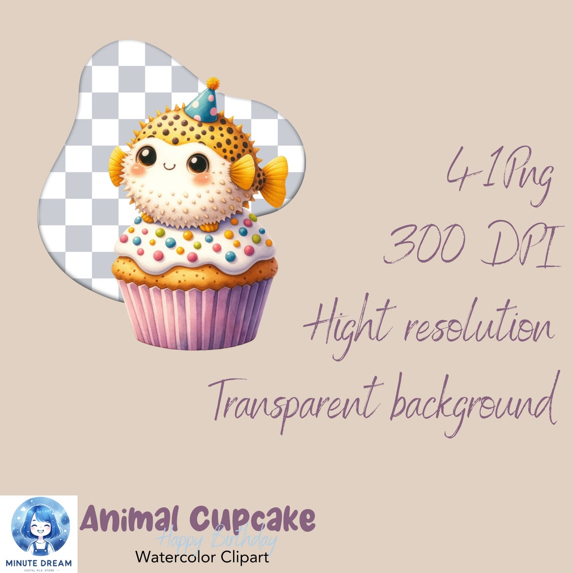 Animal Birthday Cupcake PNG Clipart, Birthday Cake Clipart,happy ...