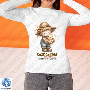 Cute Scarecrow Clipart, Valentine's Day, in Love, Farm Animal, Garden ...