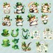 Cute Hamster St. Patrick's Clipart, Saint Patrick's Day, Watercolor ...