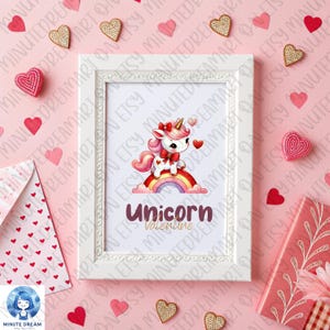 Valentine Unicorn Clipart, Cute Unicorn Png, Valentine's Day ...