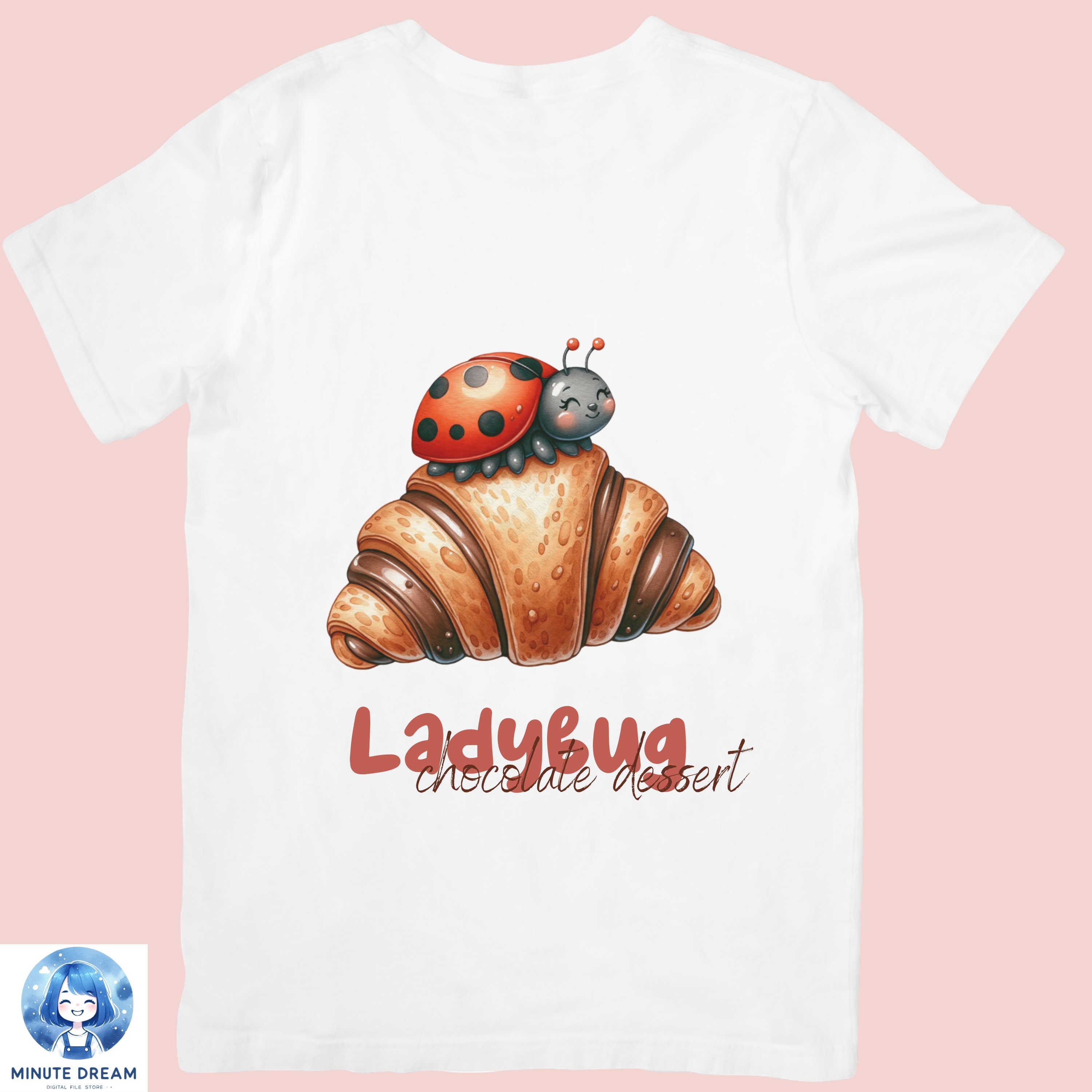 Chocolate Ladybug Clipart, Dessert PNG, Sweet Bug Clipart, Watercolor ...