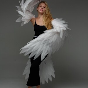 White Wings and Tail Costume, Wite Bird Costume, Bird Wings Costume ...