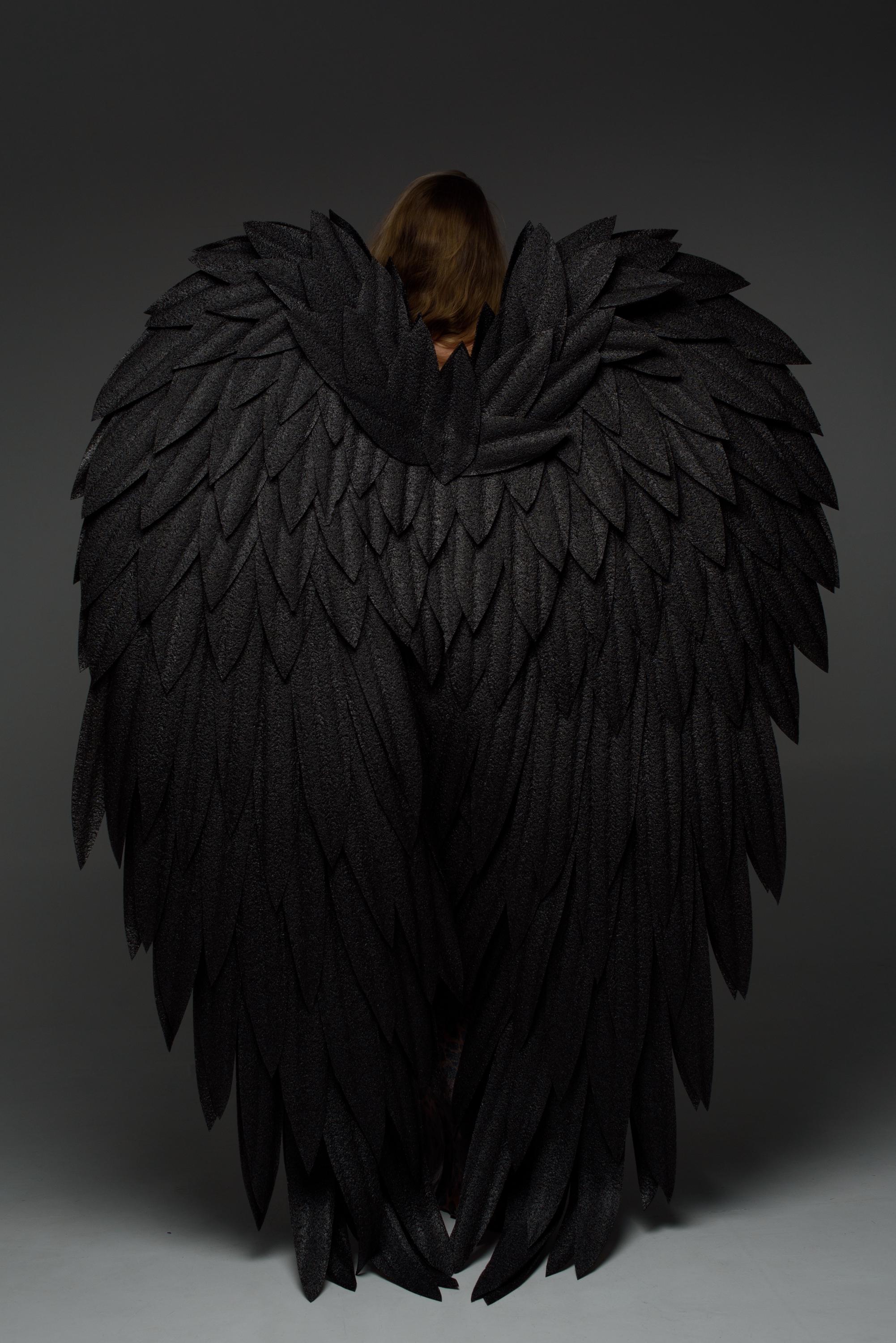 Black Angel Cosplay, Angel Cosplay Costume, Black Wings, Devil Wings ...