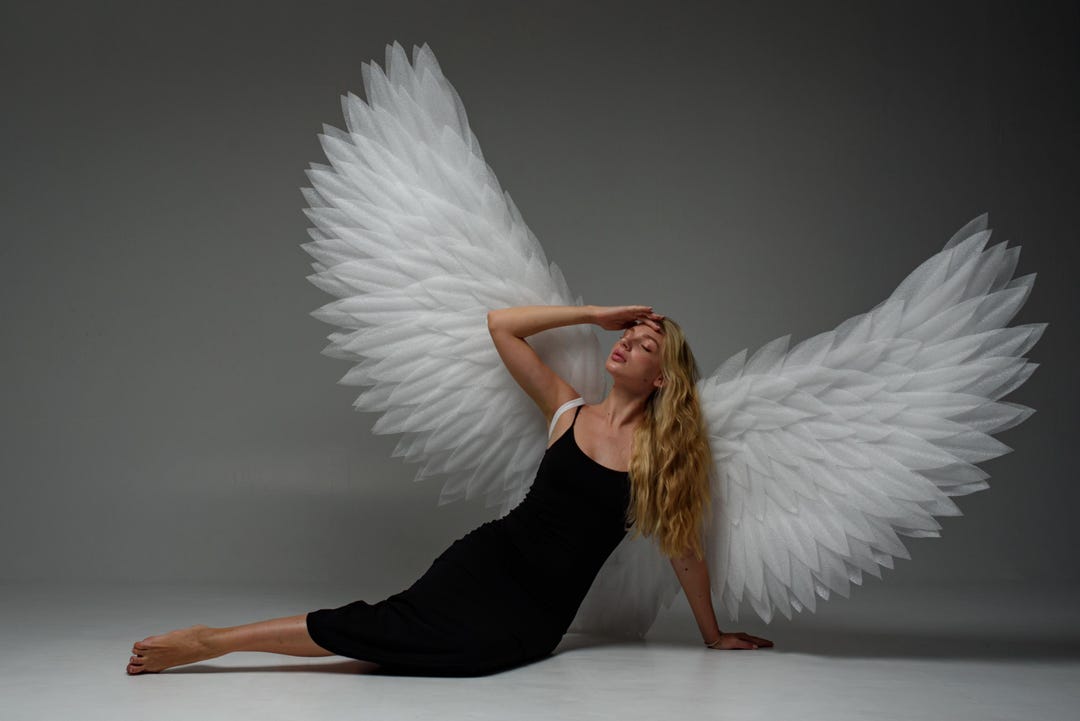 Angel Wings,white Wings, Adult Angel Wings, White Adult Wings, Angel ...