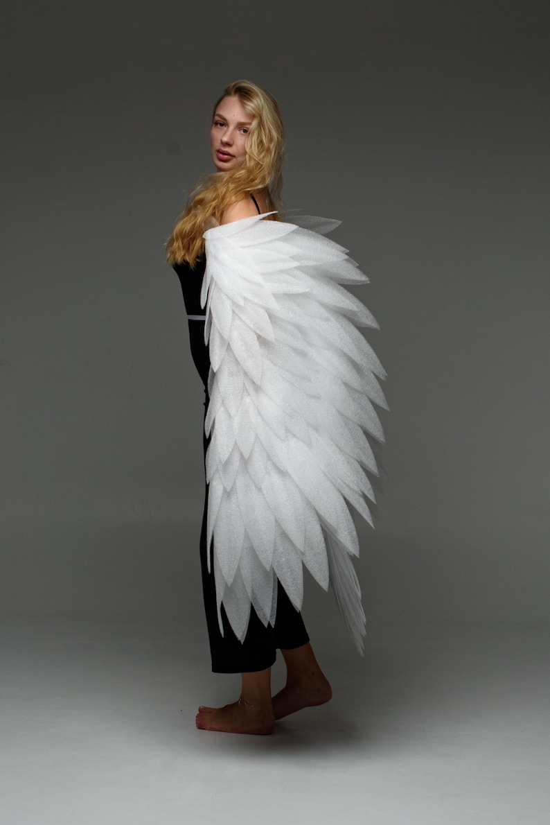 White Wings and Tail Costume, Wite Bird Costume, Bird Wings Costume ...