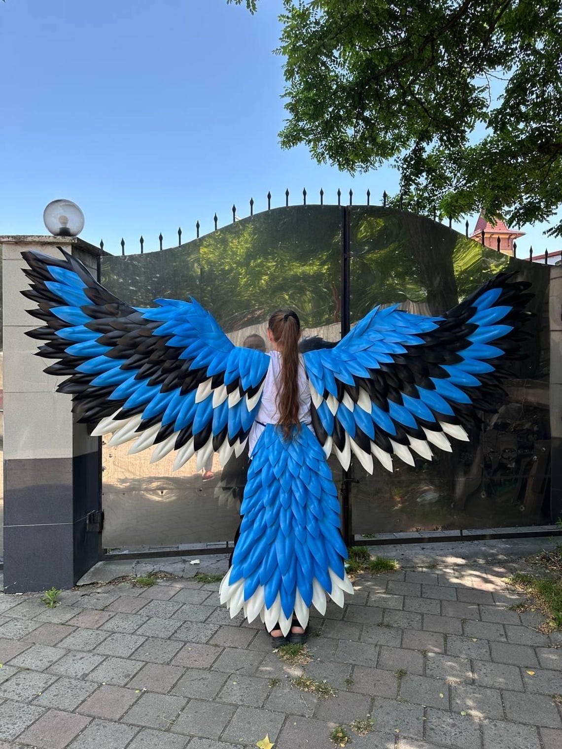 Magpie Bird Costume, Magpie Wings and Tail, Cosplay Bird Costume, Adult ...