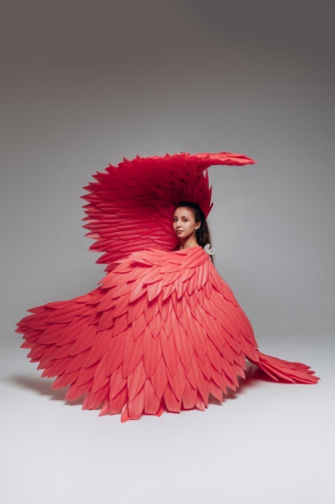 Red Movable Wings for Hands, Red Large Wings, Large Flexible Wings, Red ...