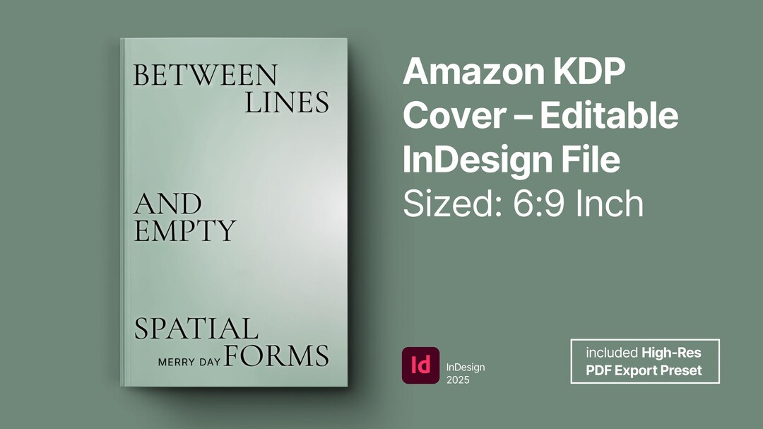 KDP Book Cover Template 6x9 – Indesign Template for Amazon Self ...