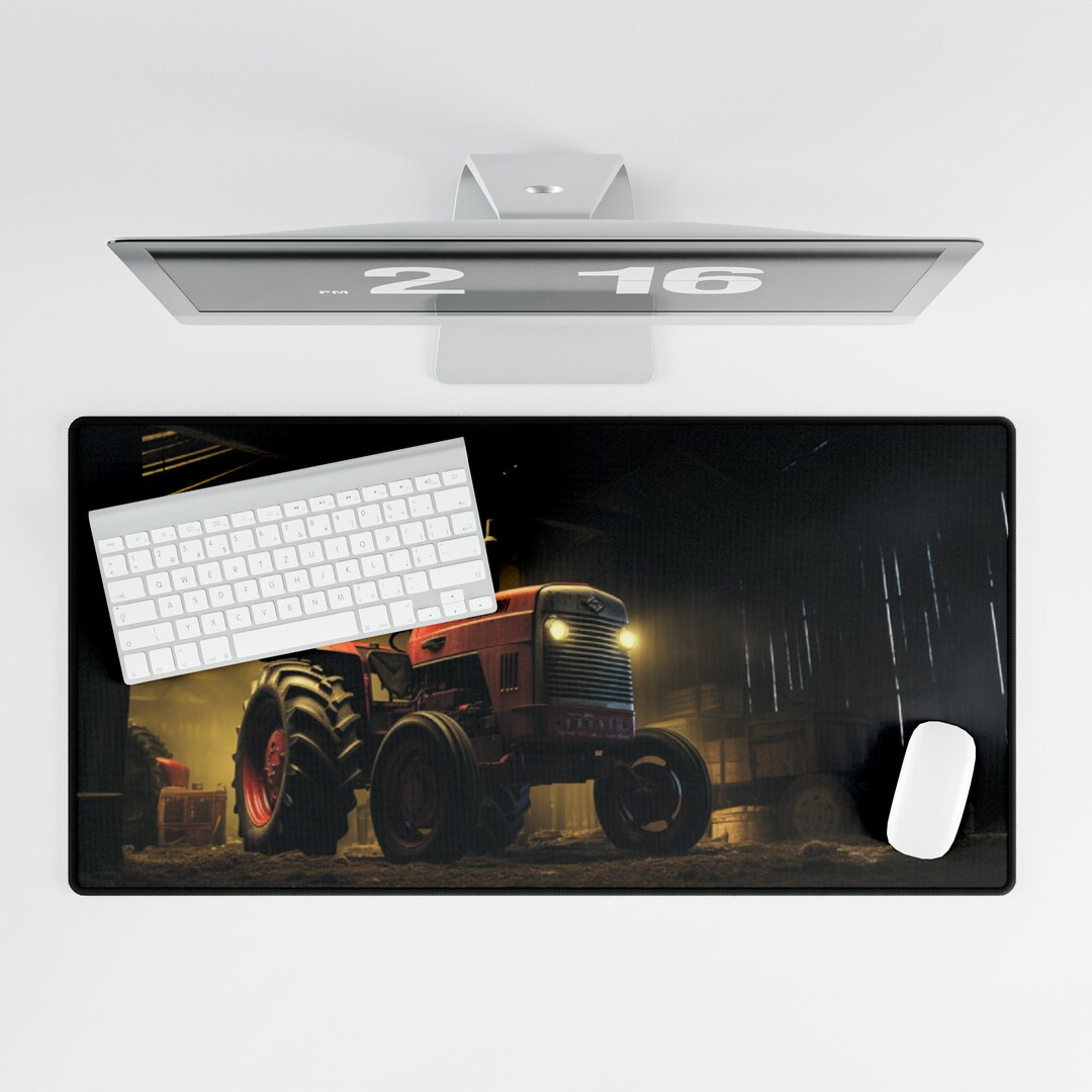 Cartoon Style Red Tractor Mouse Mat Mouse Pad Made to Order Custom ...