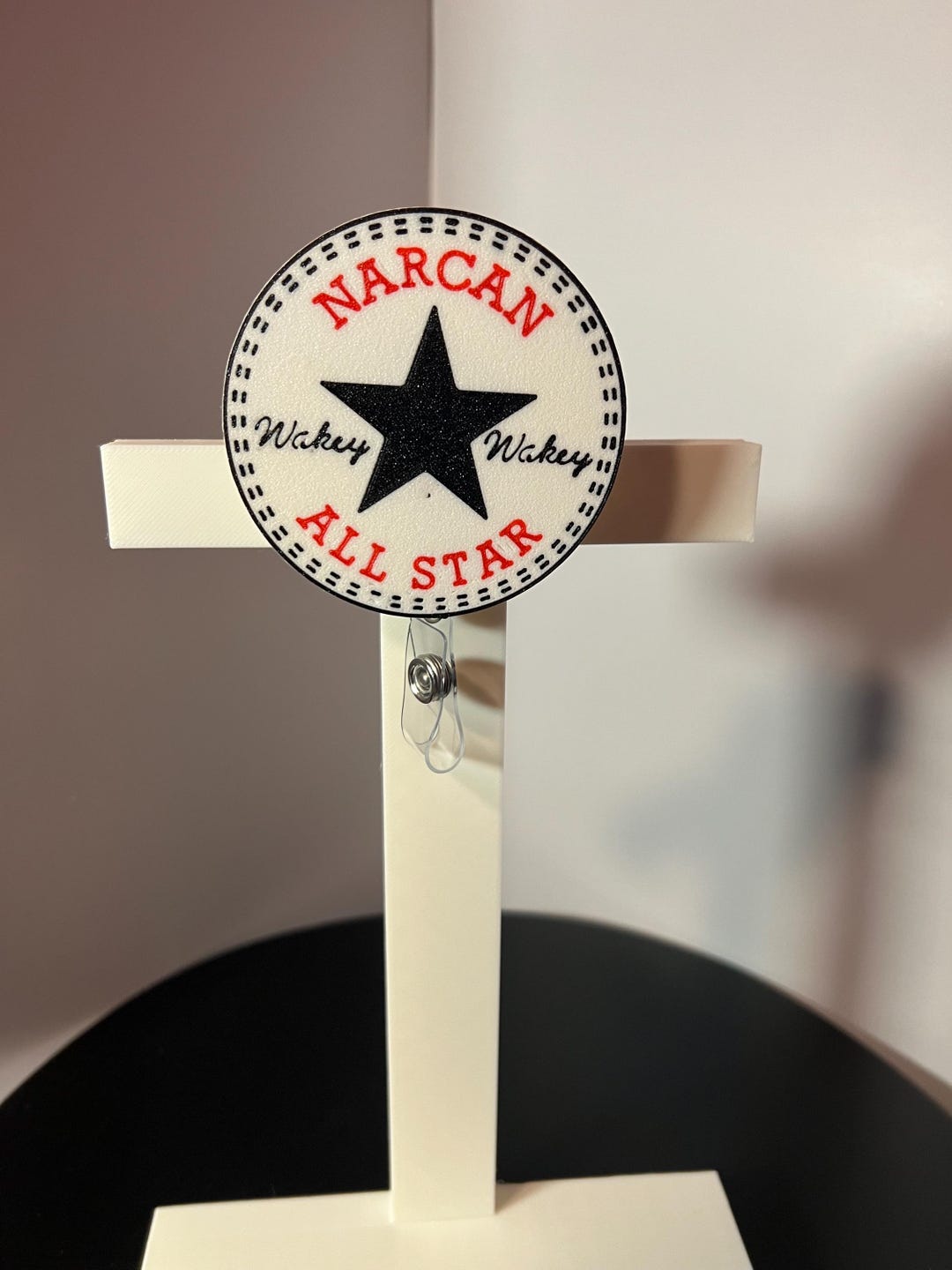 3d Printed Narcan All-star Badge Reel - Etsy