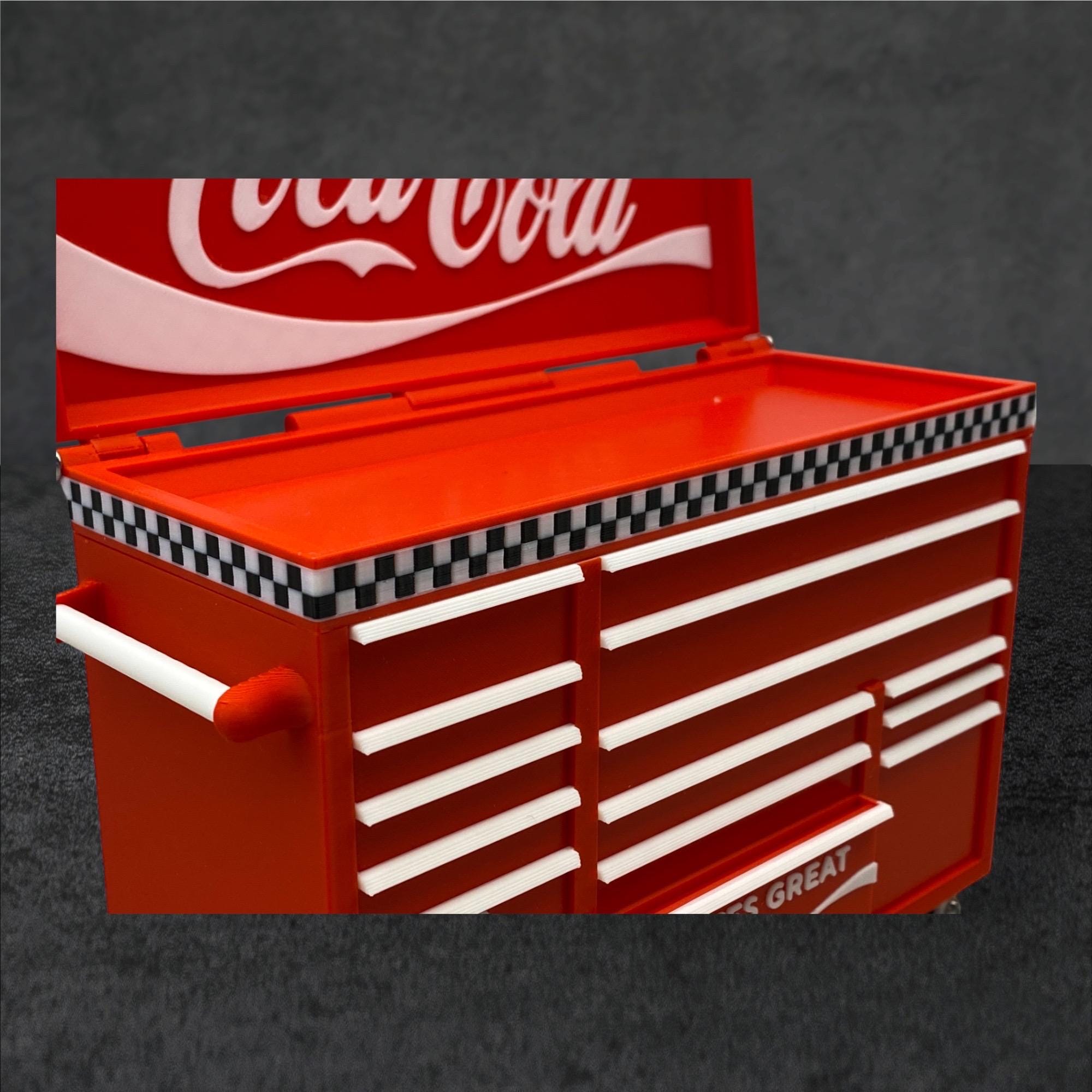 Coca Cola Style Toolbox Desktop Organizer - Etsy