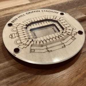 College Football Stadium Coasters - 3D Wood Coaster, Football Gift ...