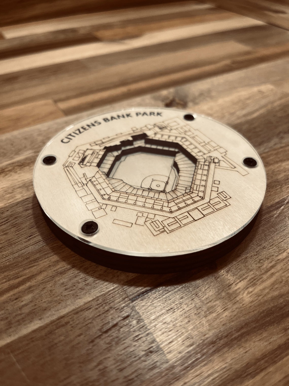 Pro Baseball Stadium Coasters 3D Wood Coaster, Baseball Gift, Sports ...