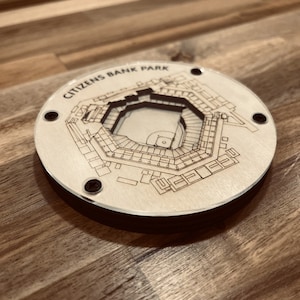 Pro Baseball Stadium Coasters - 3D Wood Coaster, MLB Gift, Baseball ...