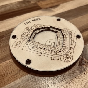 Pro Baseball Stadium Coasters - 3D Wood Coaster, MLB Gift, Baseball ...