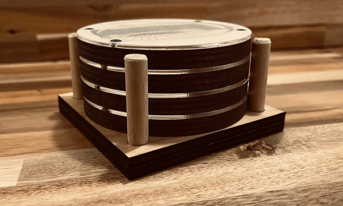 3D College Football Stadium Wood Coaster – Football Fan Gift - Etsy
