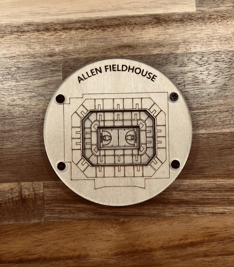 3D Wood College Basketball Stadium Coaster – Sports Bar Gift - Etsy