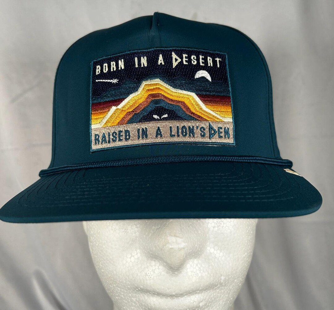 Desert Den "born and Raised" Hybrid Nylon Rope Hat - Teal - Etsy