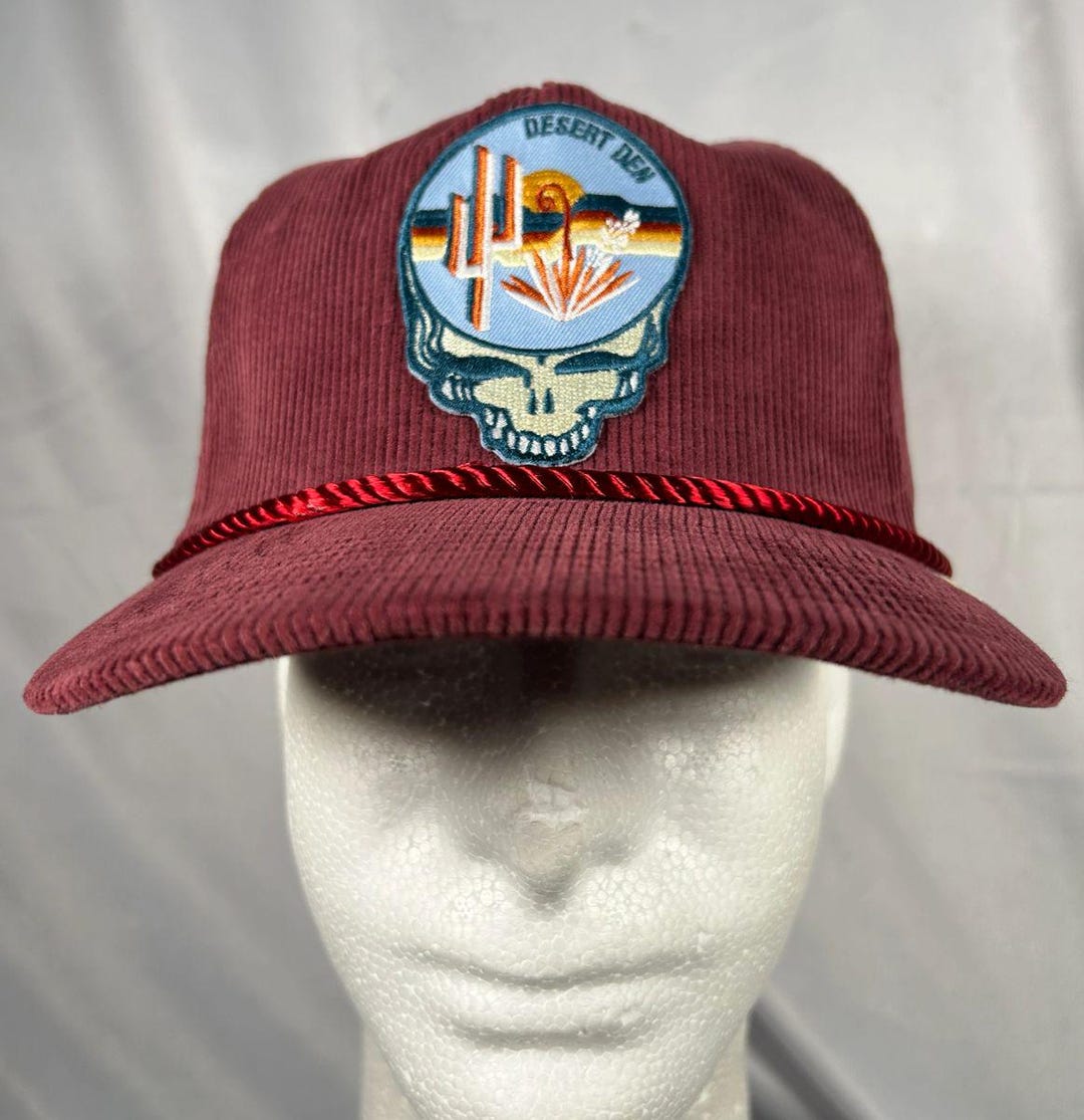 Desert Den "desert Sun Stealie" Cord Rope Hat - Brick Red - Etsy