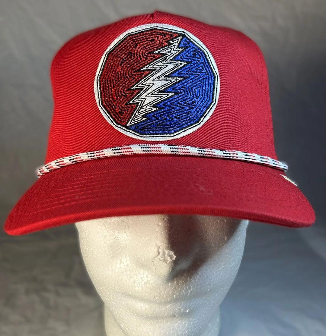Grateful Dead maze Bolt Cotton Rope Hat Red - Etsy