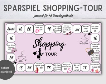 Sparstraße Sparspiel Set Sparchallenge Set Würfel Sparspiel Vorlage ...