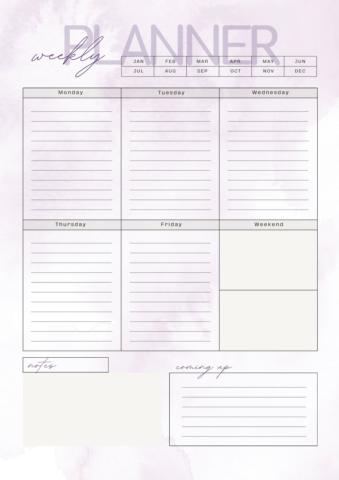 Simple Classy Printable 2024 Planner - Etsy
