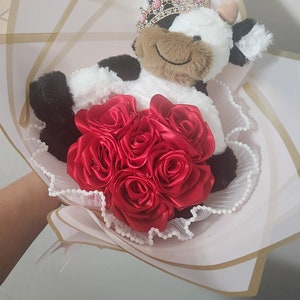 Ramo Buchon Eternal Roses Bouquet Ramo Buchon Te Quiero Moocho Cow ...