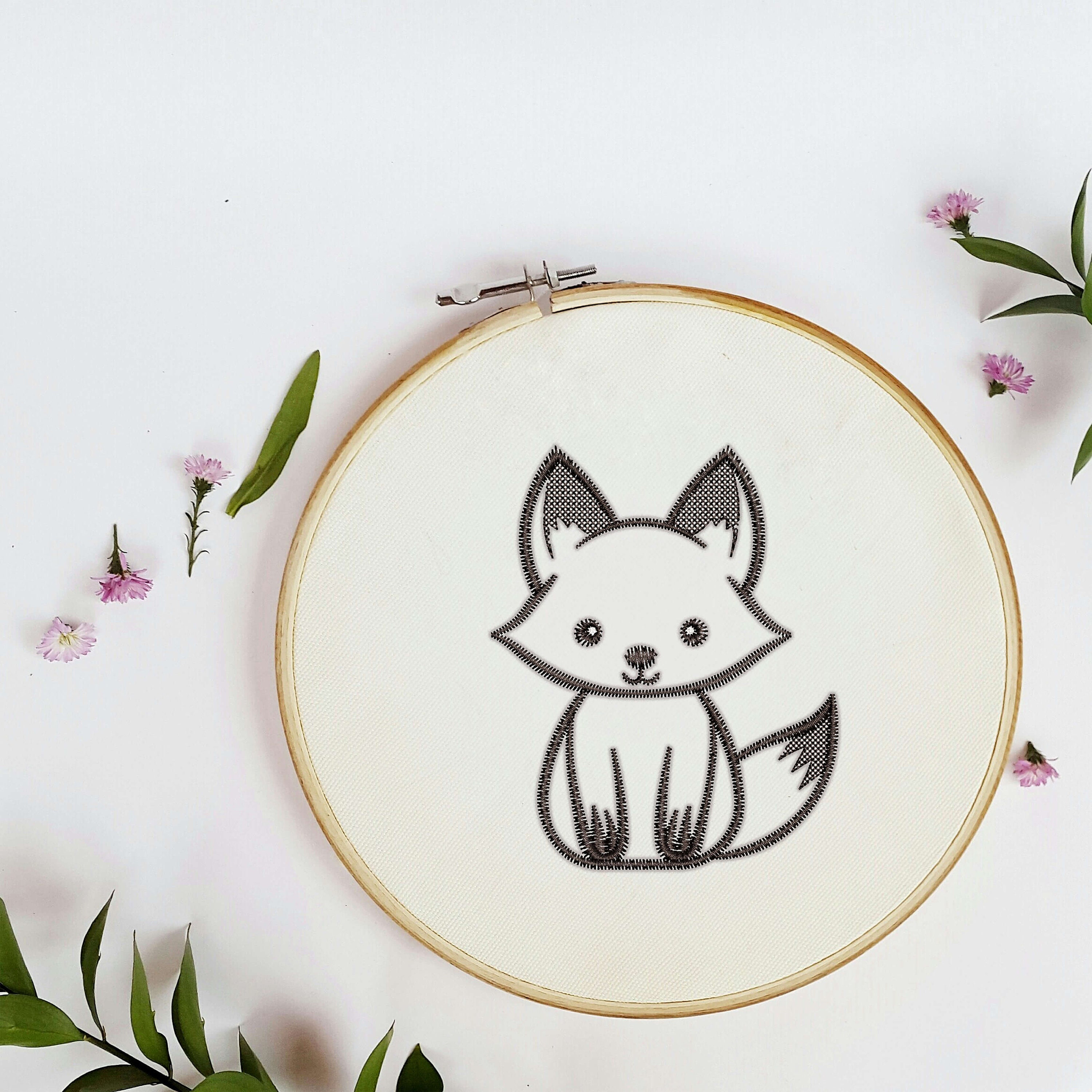 Cute Fox SVG | Woodland Animals | Wilderness Svg | Vector | Embroidery ...