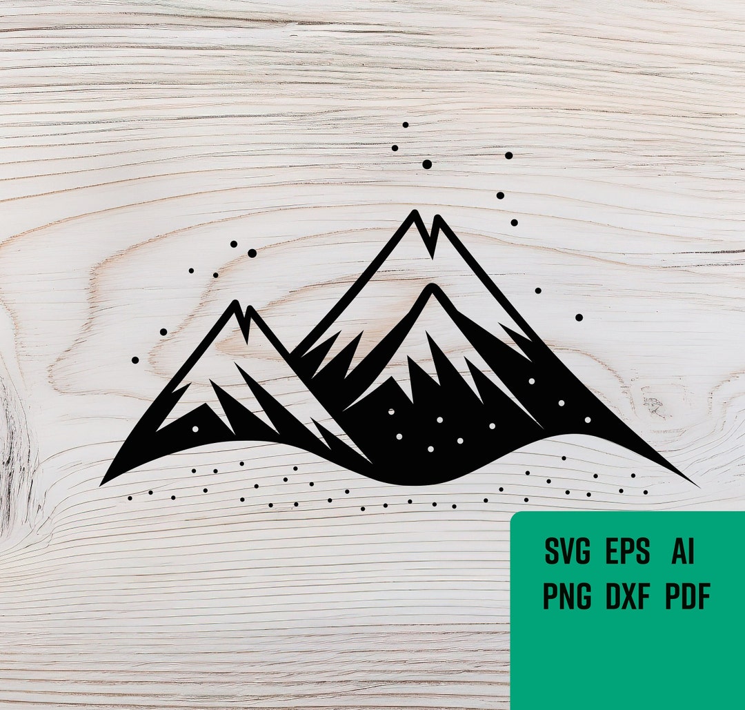 Mountain SVG | Wilderness Svg | Mountain Clipart | File for Cricut ...