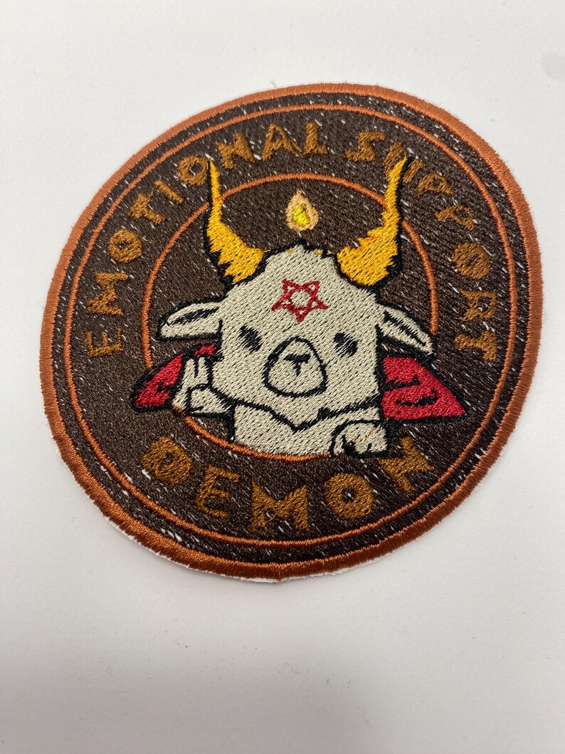 Emotional Support Demon Patch - Etsy