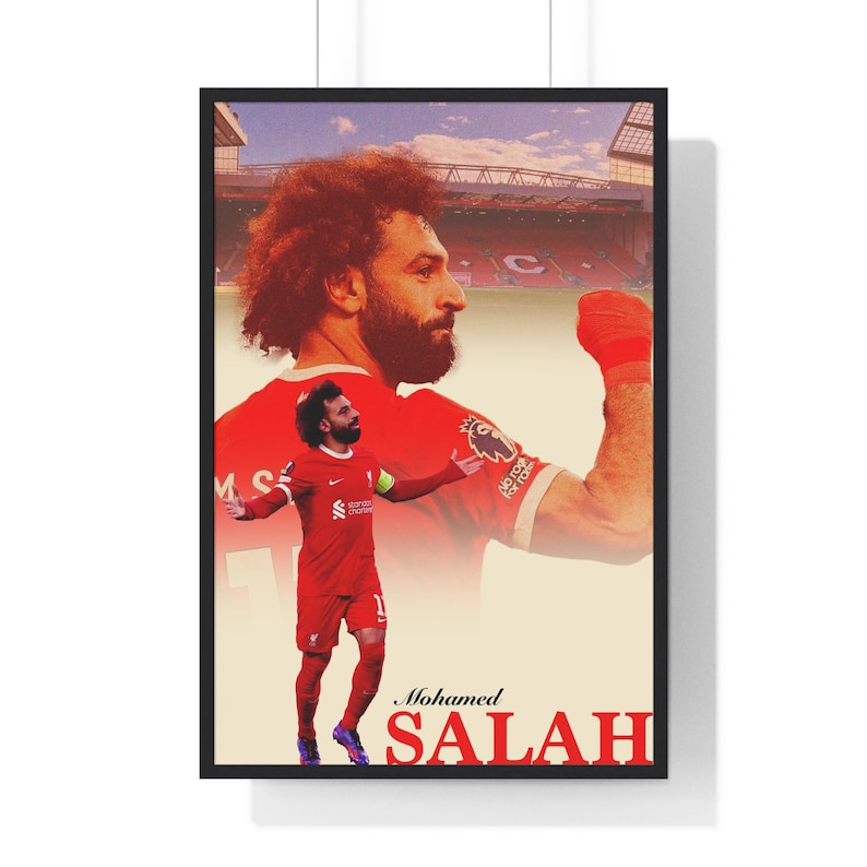 Mohamed Salah Poster Instant Download Mo Salah Football Wall Art Decor ...