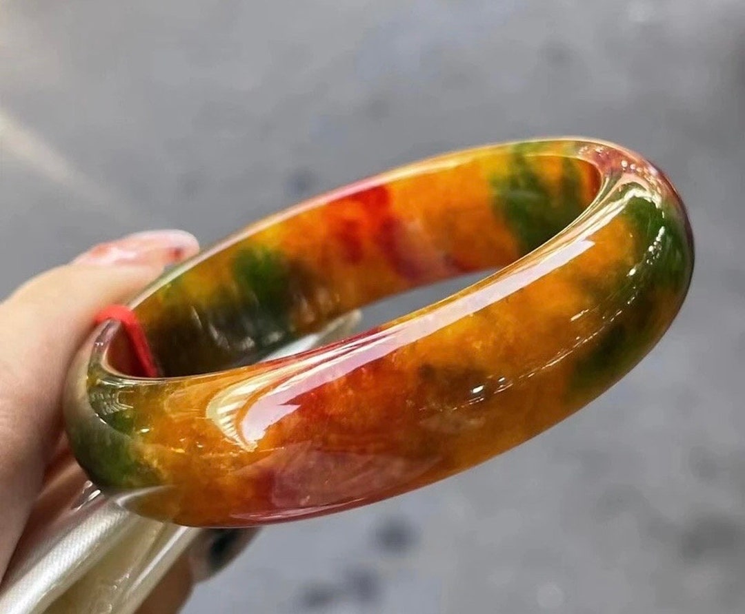 Natural Grade A Rare Color Jade Bangle High Quality Myanmar Bangle ...