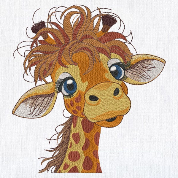 Giraffe Embroidery - Etsy