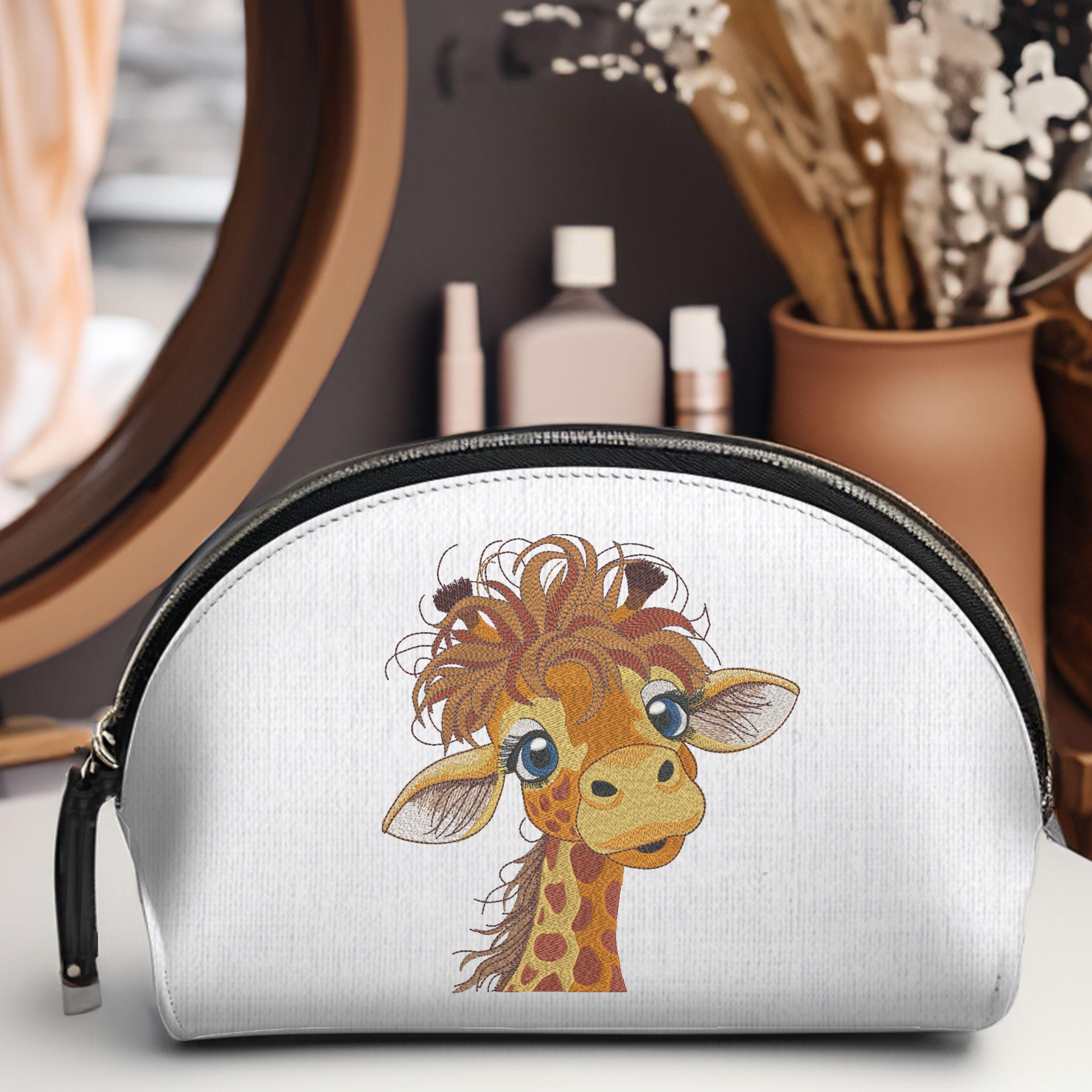 Cute Giraffe Head Machine Embroidery Design, Funny Giraffe Face ...