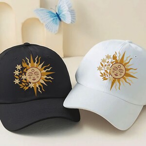Sun Face Embroidery Design: Mystical Floral, Celestial Magic (digital ...