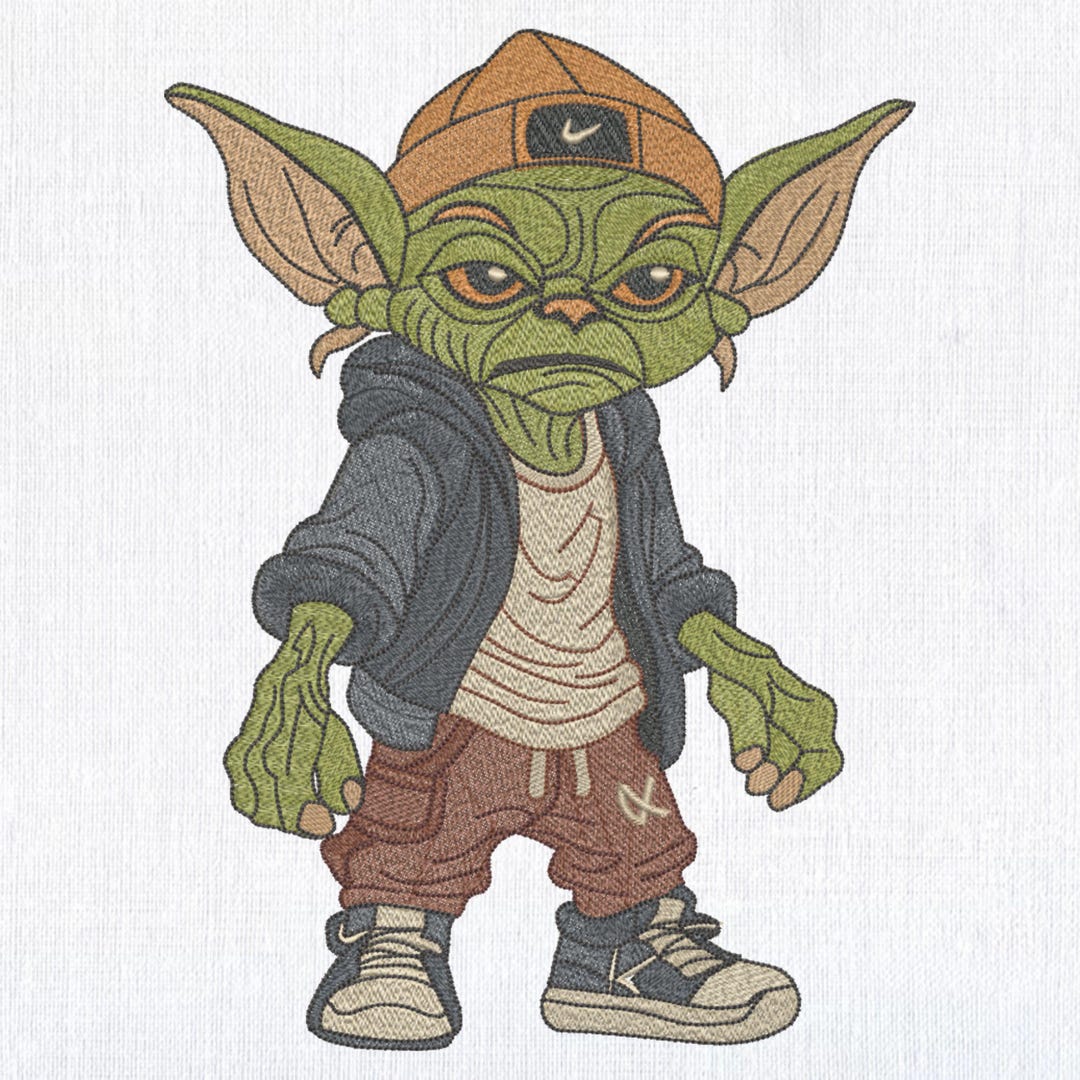 Hip Hop Goblin Embroidery Design: Urban Streetwear (instant Download, 6 ...